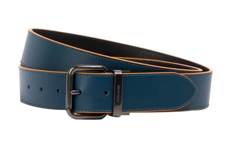 COACH Leather Belts Men Sea Blue - POIZON