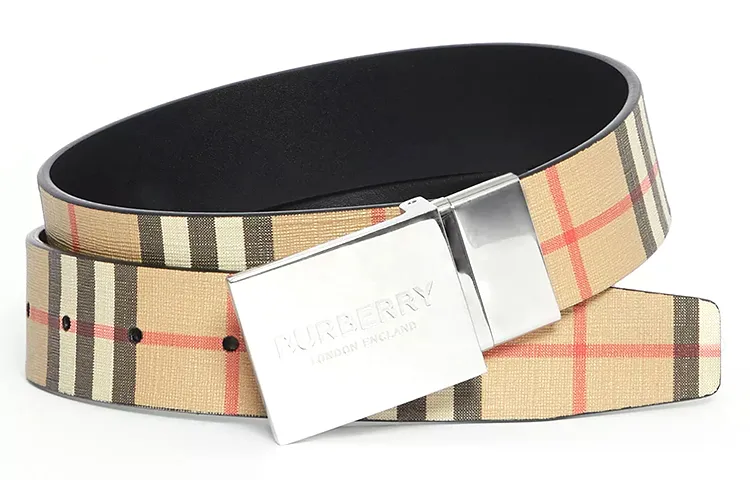 Burberry VINTAGE Leather Belts Unisex Beige 85 Default Packaging - POIZON