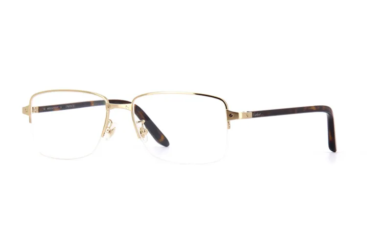 Cartier Eyeglass Frames Men Gold - POIZON