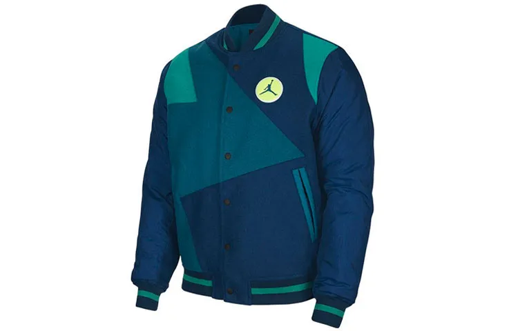 JORDAN Sport Dna Puffer Jackets Men Embroidered Straw Blue - POIZON
