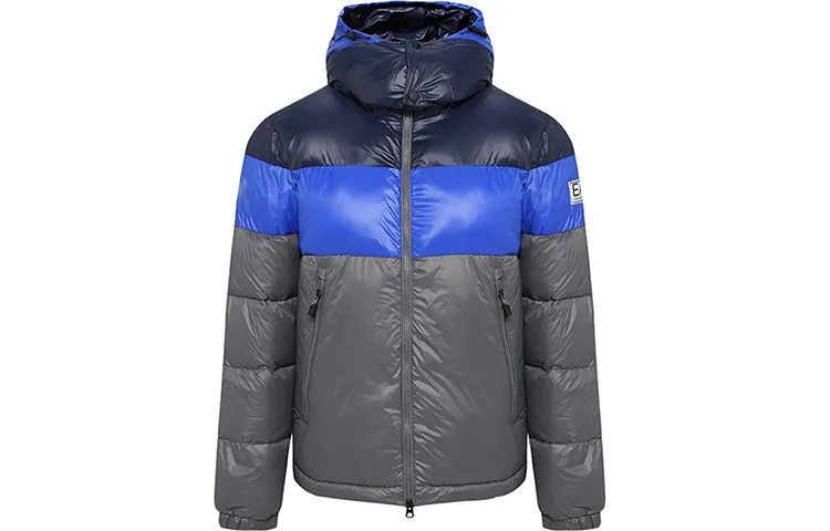 EMPORIO ARMANI EA7 Puffer Jackets Men Gray And Blue - POIZON
