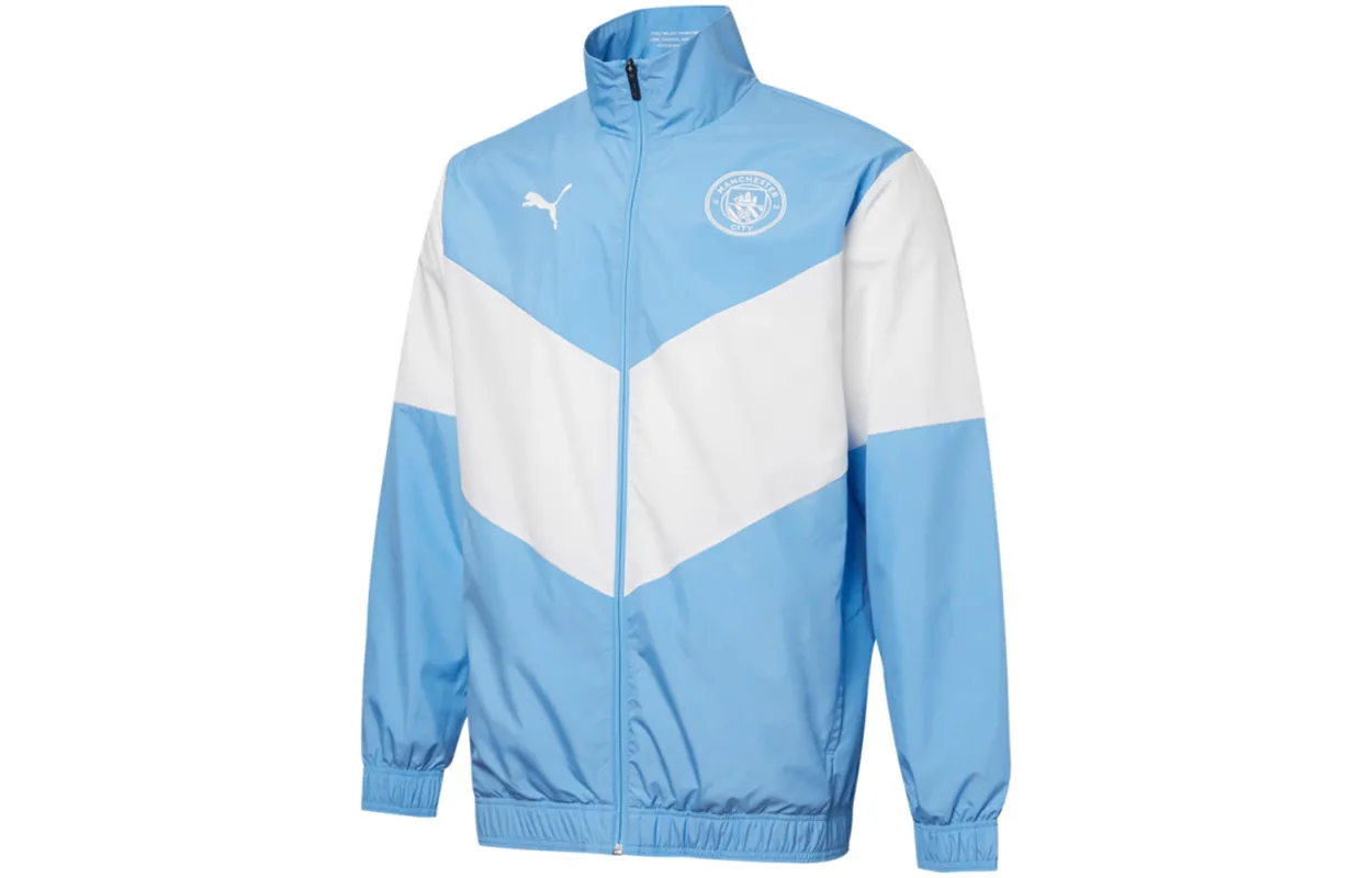 Puma Manchester City Football Club Jacket Unisex Blue - POIZON
