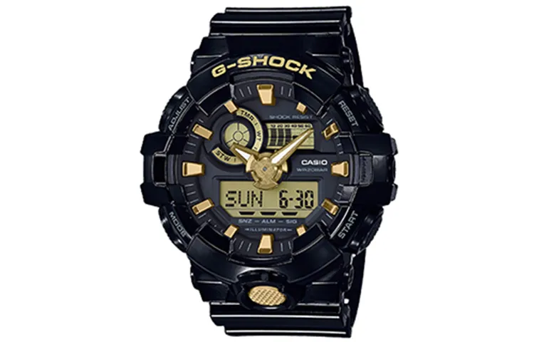 CASIO Men Liquid Crystal/Analog Dual Display Series Black Watch - POIZON