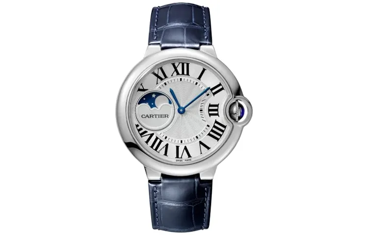 CARTIER Men Blue Balloon Collection Swiss Watch - POIZON