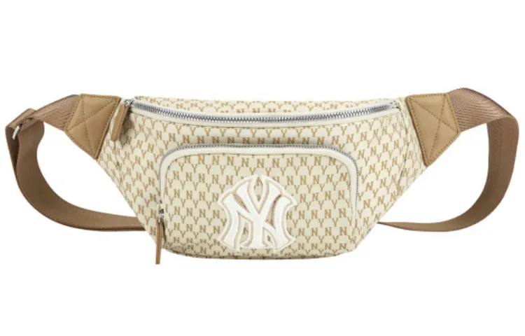 MLB Monogram Collection Fanny Pack Beige - POIZON