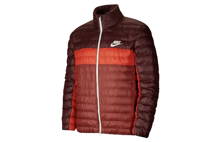 Nike Quilted Jacket Men Night Maroon - POIZON