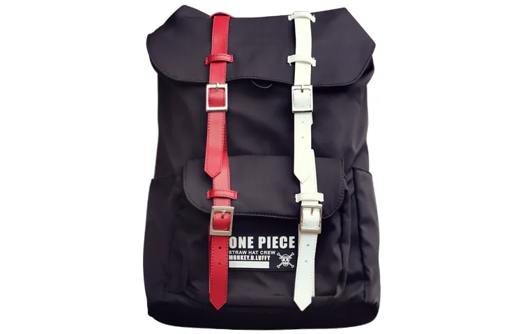 One Piece X Ginza Backpacks Black With Red And White Accents - POIZON