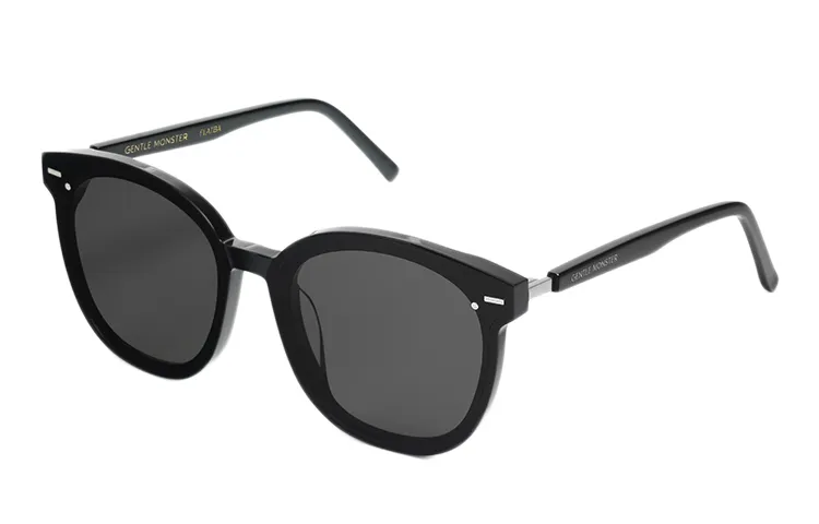 Gentle Monster Unisex Round Shades Sunglasses Black - POIZON