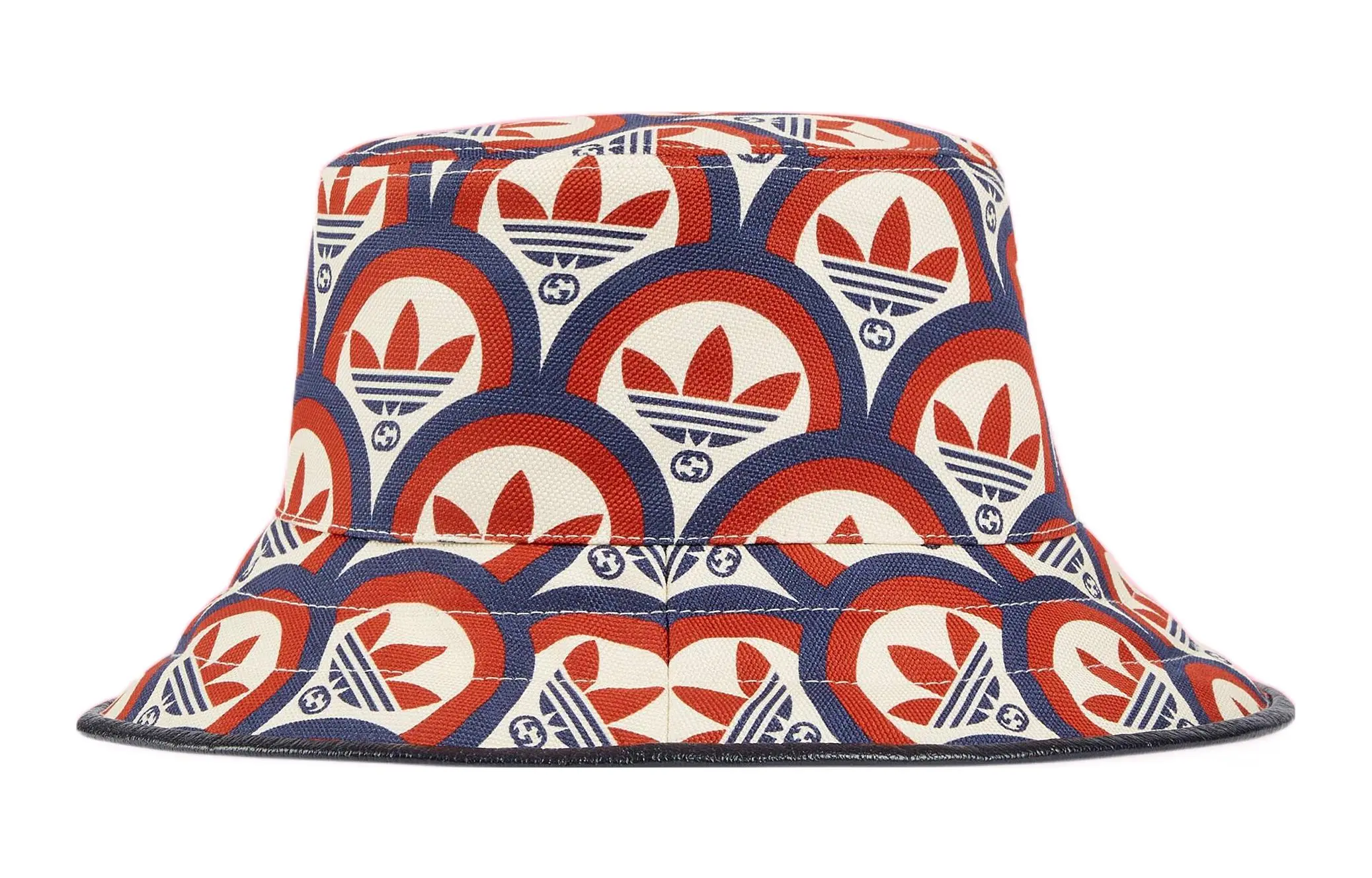 Adidas X GUCCI Co-branded Series Bucket Hat Unisex Blue/Red XL