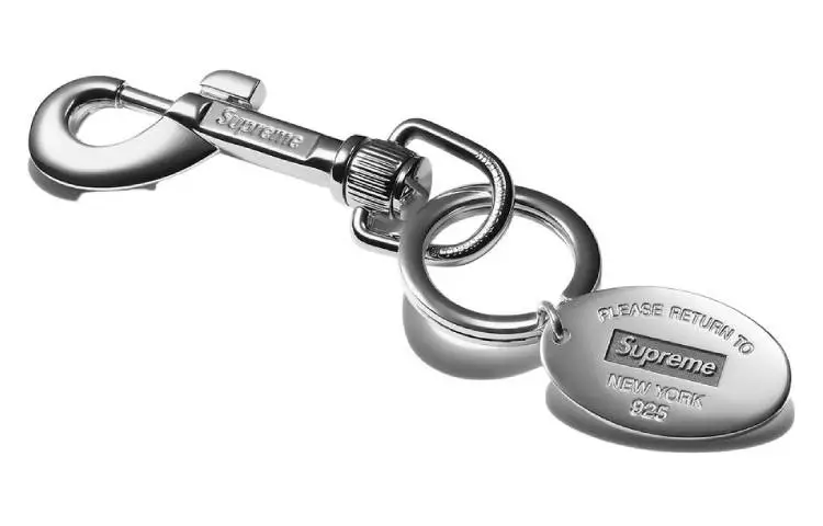 Supreme Tiffany & Co. Return To Tiffany Oval Tag Keyring - POIZON