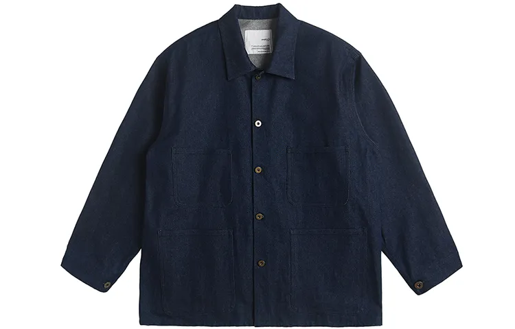 Evi Stub Denim Jacket Men Original Cow Denim Blue - POIZON