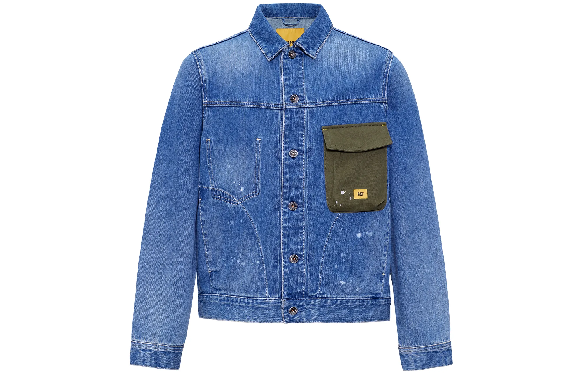 CAT Denim Jacket Unisex Blue - POIZON