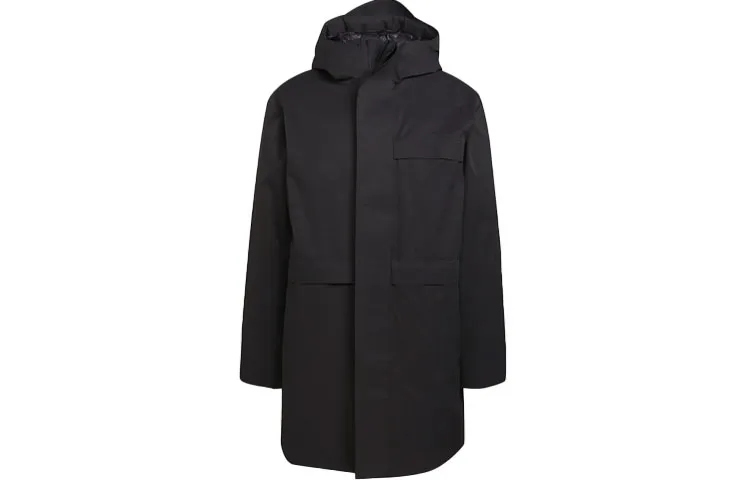 Y-3 Men’s Hooded Windblocker Down Jacket Black - POIZON