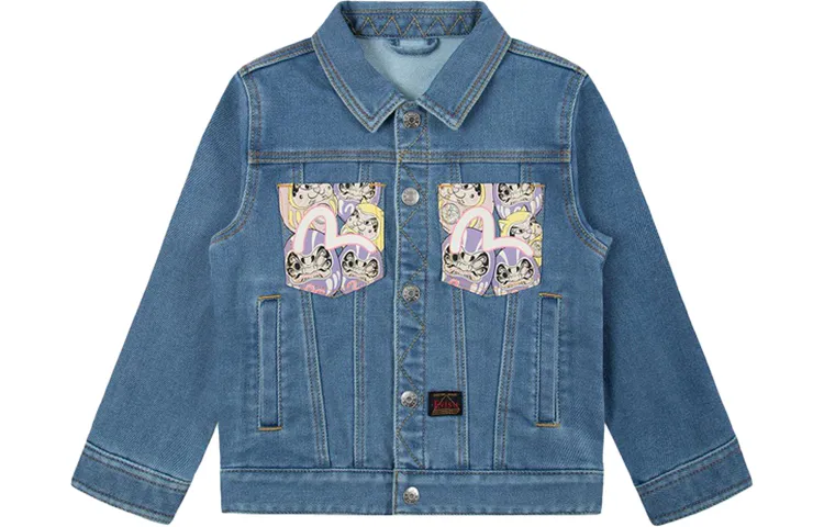 EVISU Kids Denim Jacket - POIZON