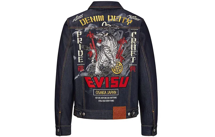 EVISU Male Denim jacket - POIZON