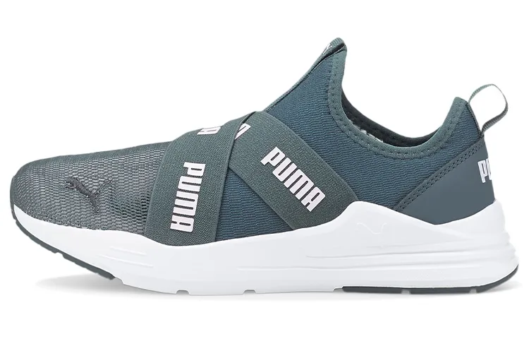 PUMA Wired Running Shoes Women's Low-Top Blue - POIZON