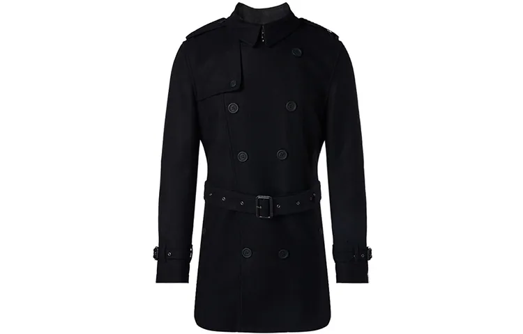 Burberry Trench Coats Men Black - POIZON