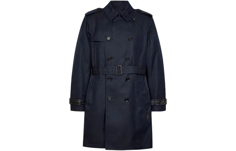 COACH Trench Coat Men Navy - POIZON