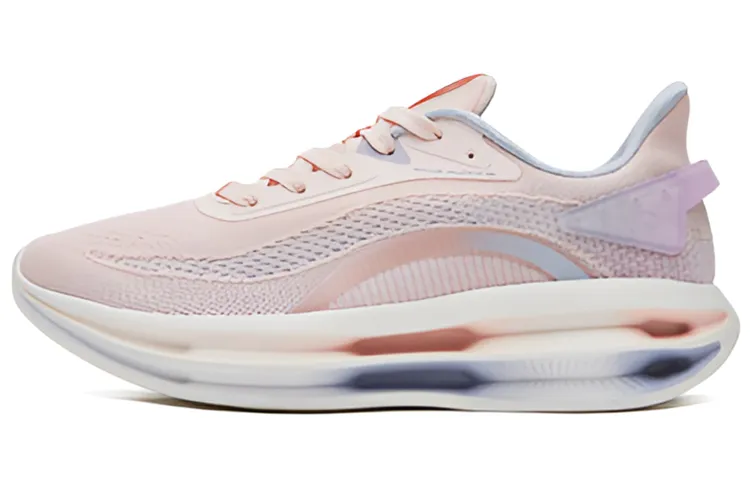 Erke Running Shoes Women's Low-Top Pale Pink/Lilac - POIZON