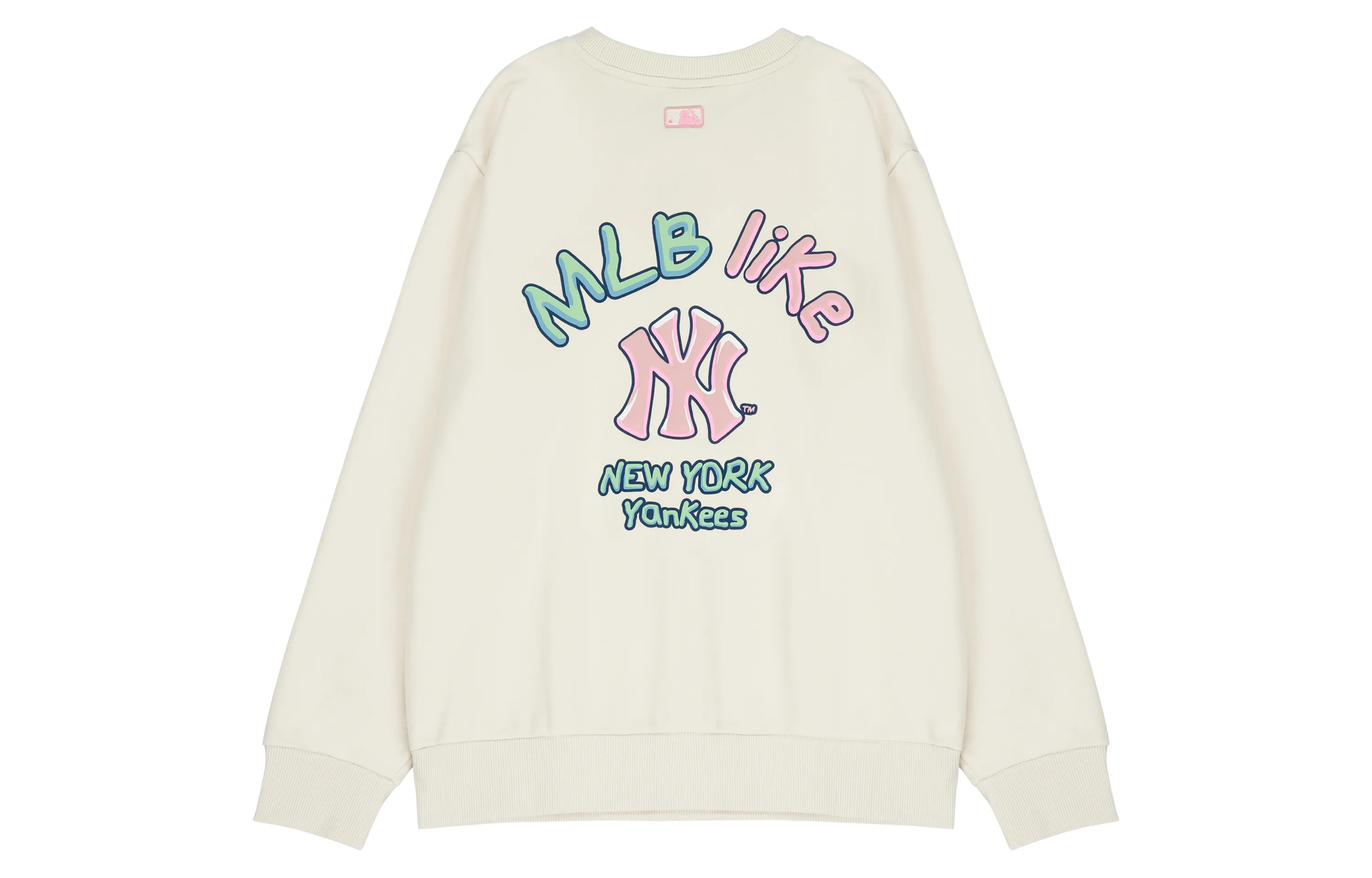 MLB New York Yankees Sweatshirt Unisex Cream L