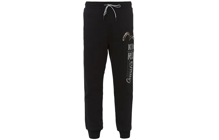 EVISU Men’s Sweatpants Black - POIZON
