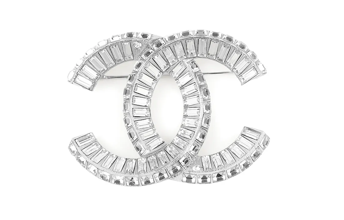 CHANEL Strass Cc Brooch - POIZON