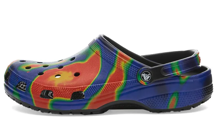 Crocs Classic Solarized Clogs 'Blue Orange' - POIZON