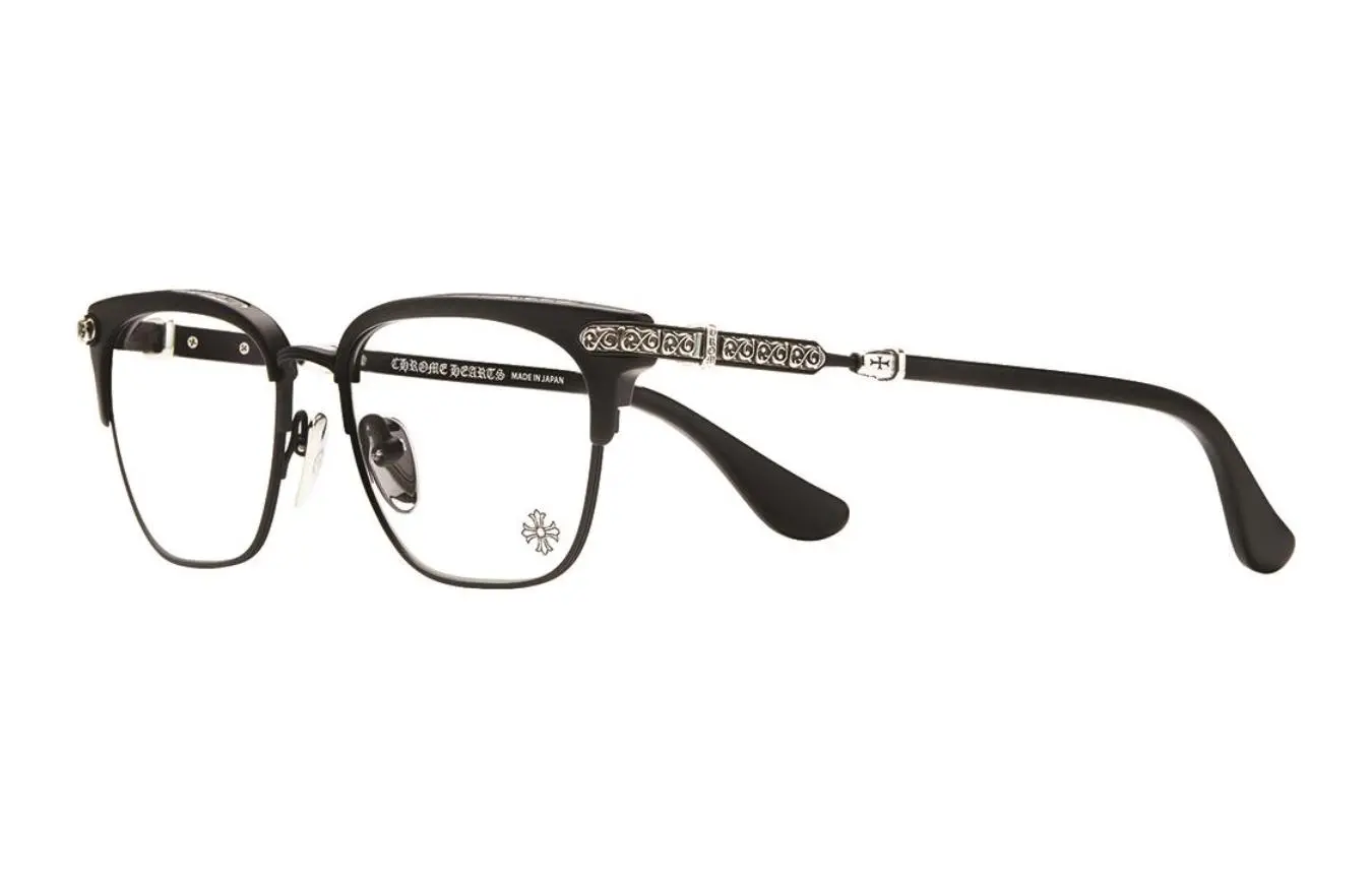 Chrome Hearts Vertical Smile Ii Series Eyeglass Frames Unisex Black ...