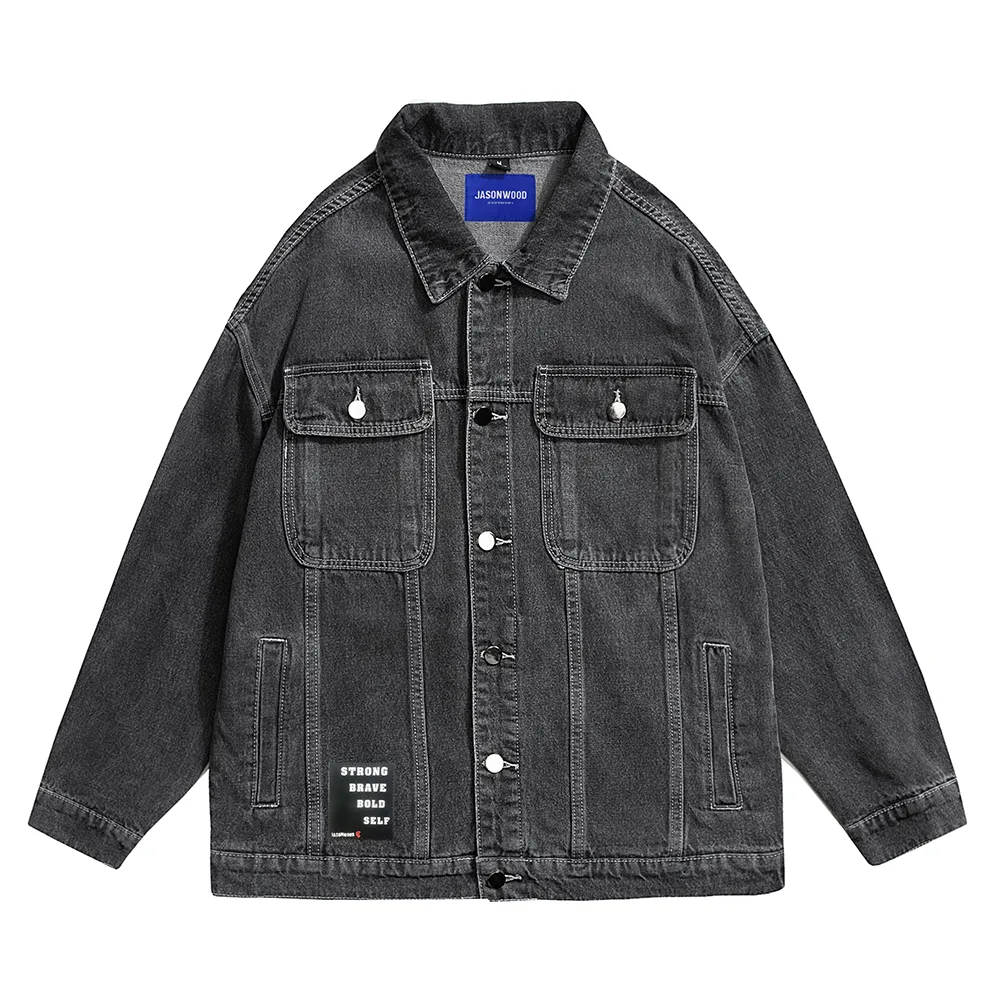 JASONWOOD Unisex Denim Jacket - POIZON