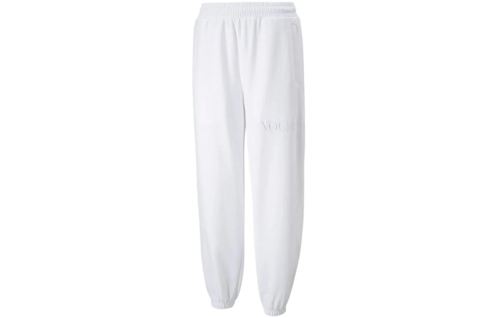 Vogue X PUMA X Vogue Collection Knitted Sweatpants Women's White - POIZON