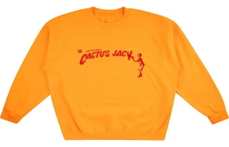 Travis Scott Sweatshirt Men Orange - POIZON