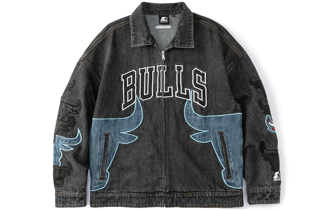 STARTER Unisex Denim Jacket - POIZON