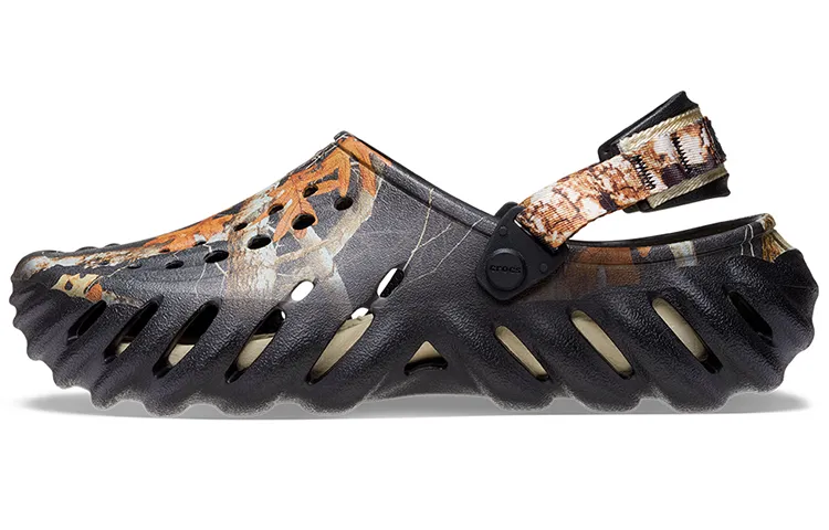 Crocs Echo Clog Realtree Edge Camo Black - POIZON