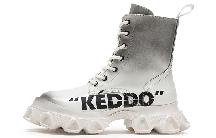 KEDDO Gravity Girl Martin Boots Unisex Ecru - POIZON