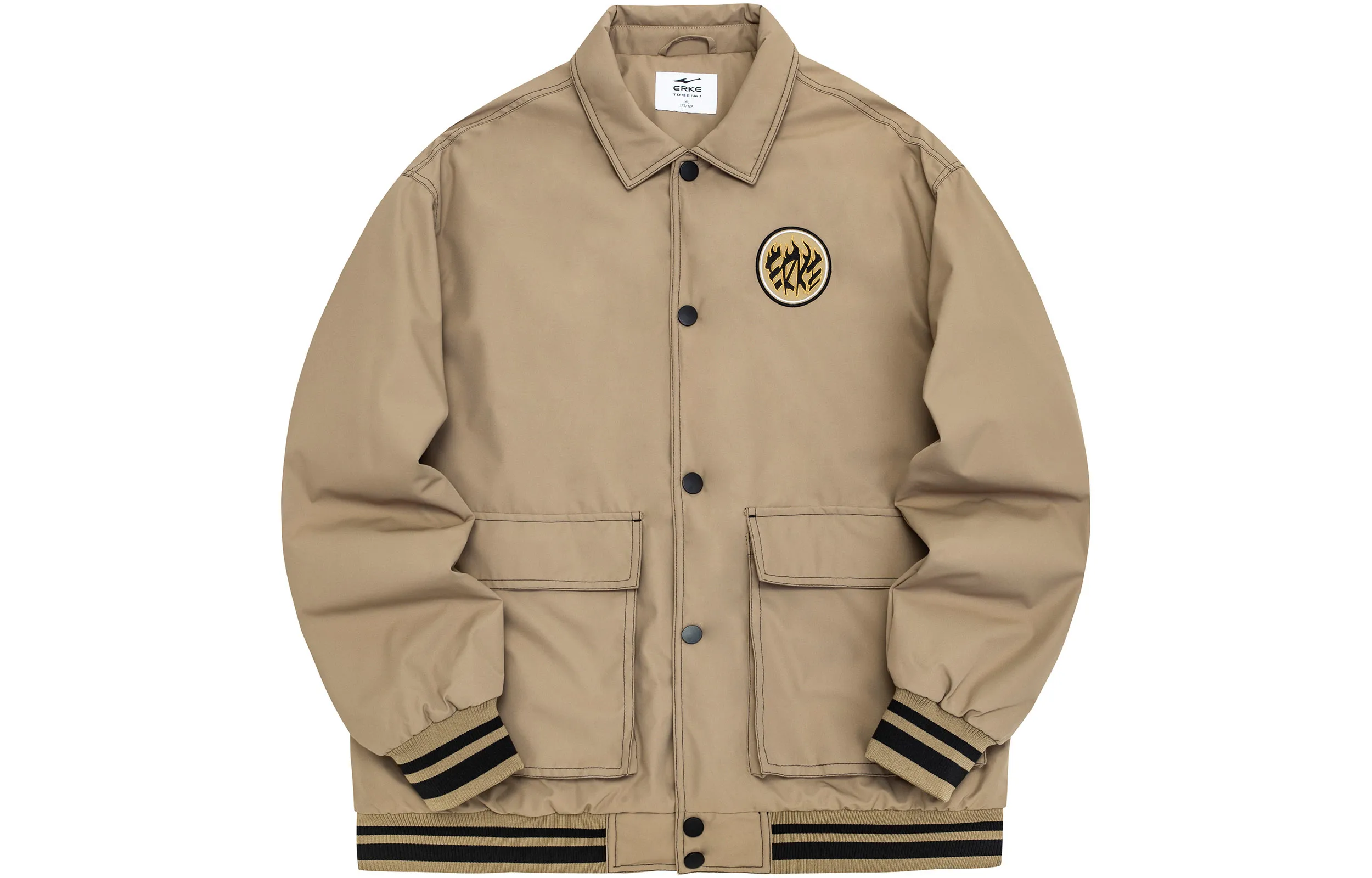 ERKE Men Quilted Jacket - POIZON