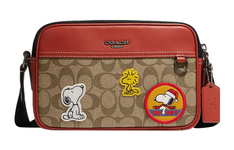 Snoopy X Peanuts X COACH Graham Crossbody Bags - POIZON