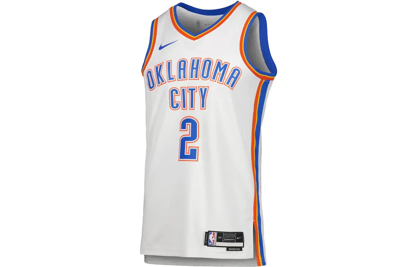 Nike Retro OKC Thunder #2 Basketball Jersey White - POIZON