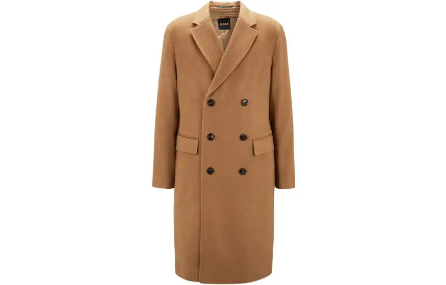 HUGO BOSS Coats Men Beige - POIZON
