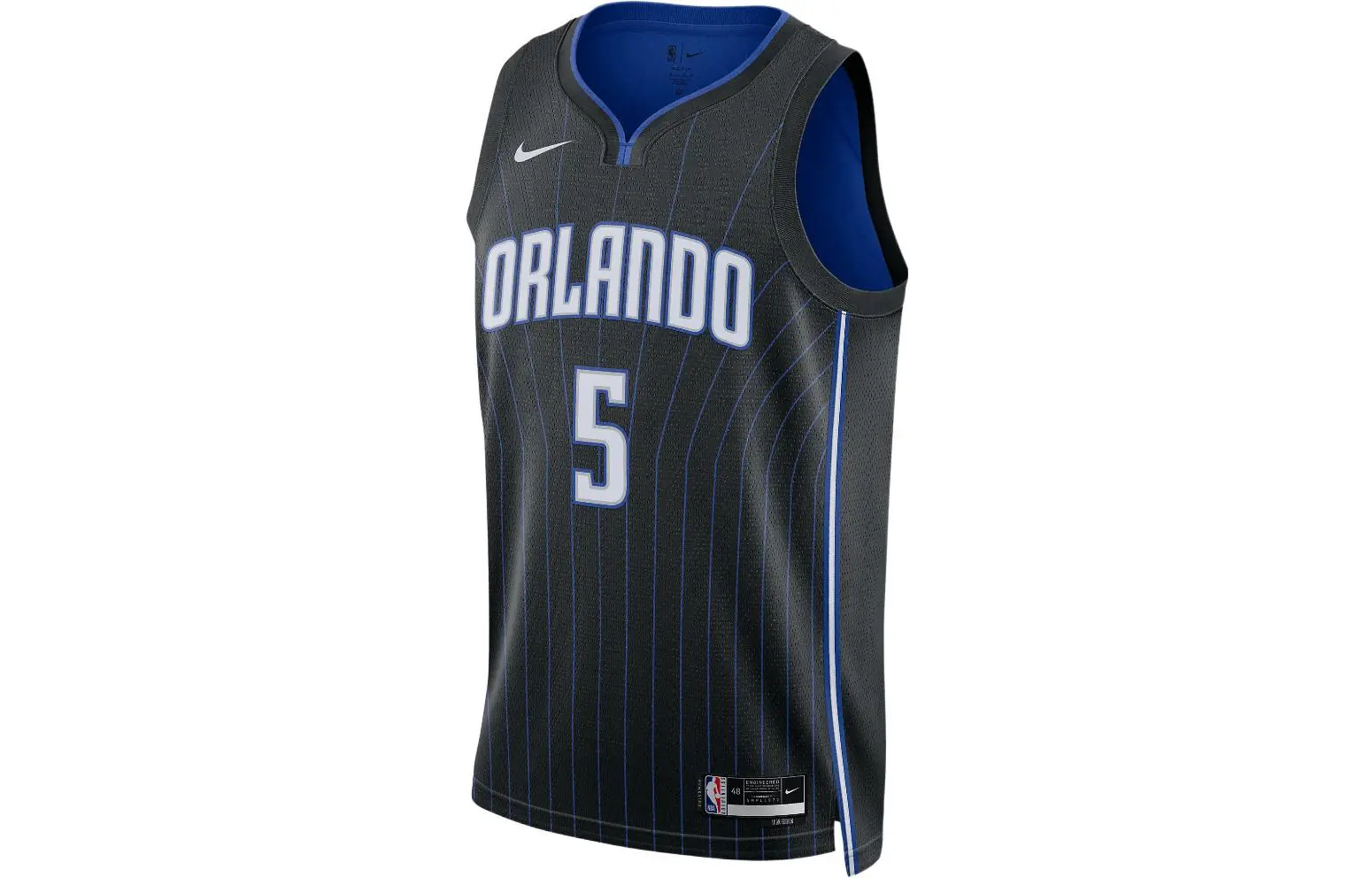 Nike X NBA Basketball Jersey Unisex Blue With Black Lettering XL