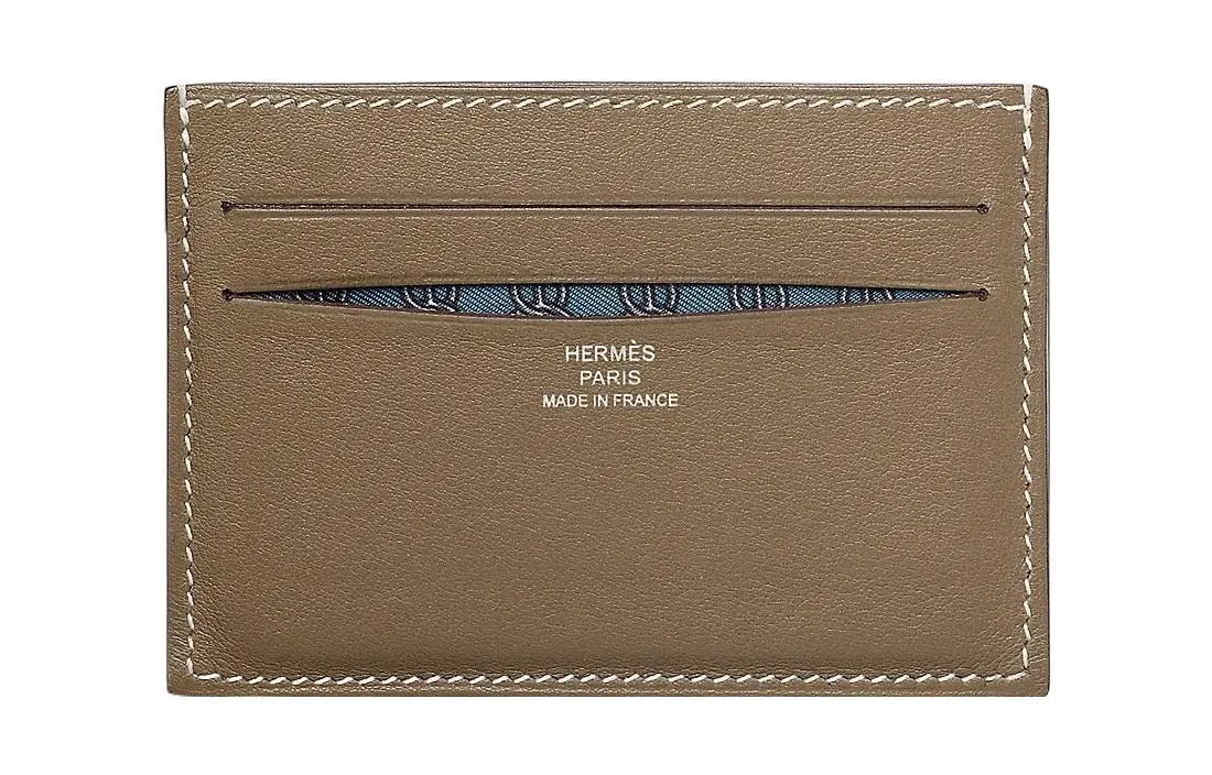 HERMES Men Citizen Twill Card Holder - POIZON