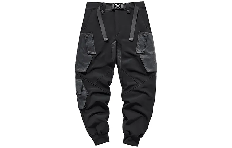 VIP Cargo Pants Unisex Black - POIZON