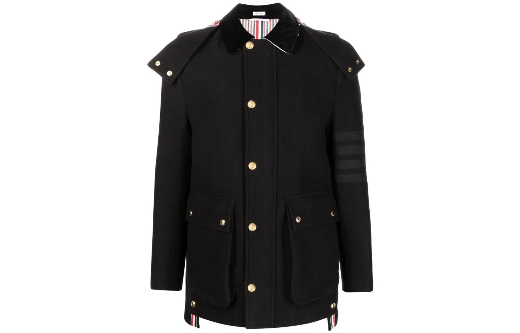 THOM BROWNE Jackets Men Black - POIZON