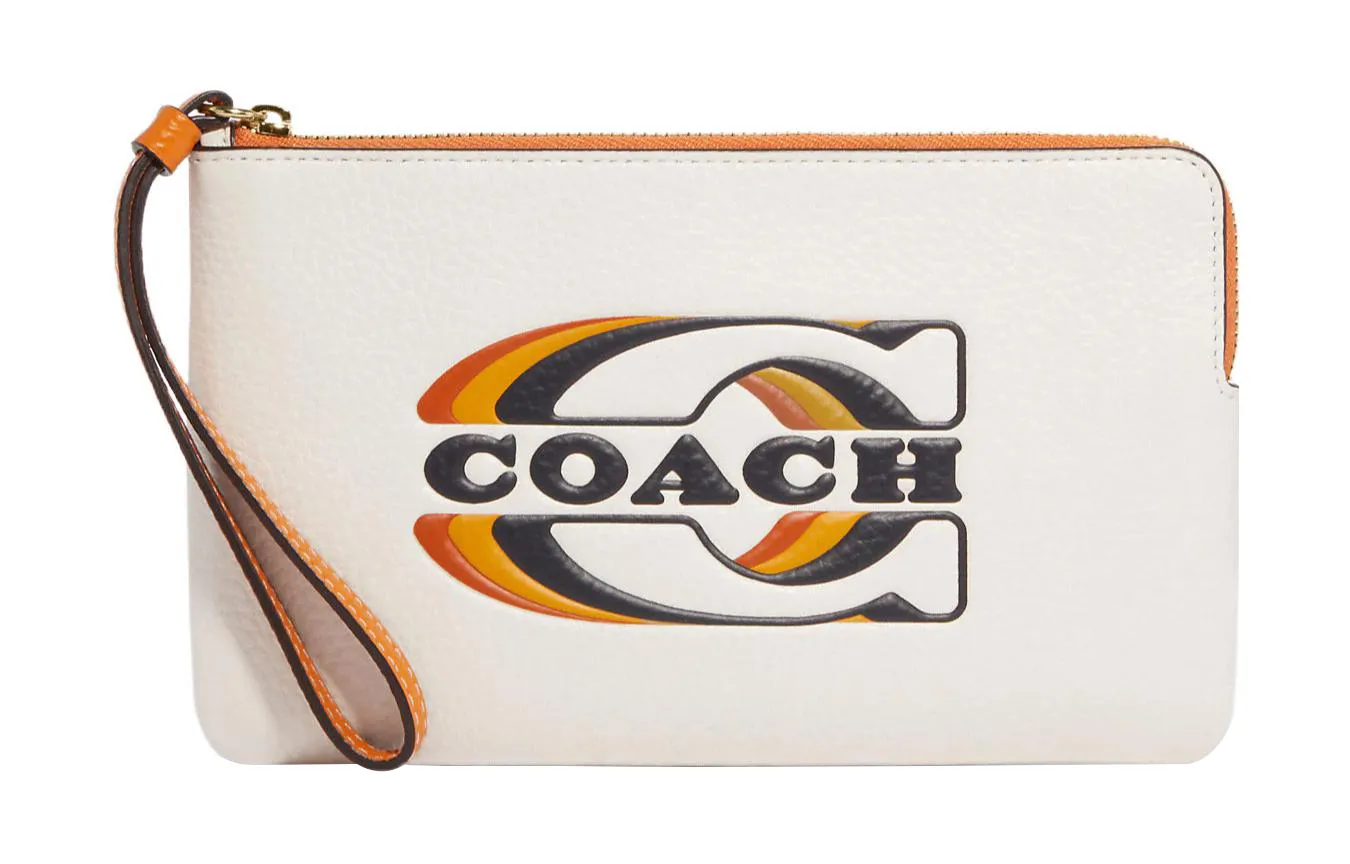 COACH Women Corner Zip Wrist Bag - POIZON