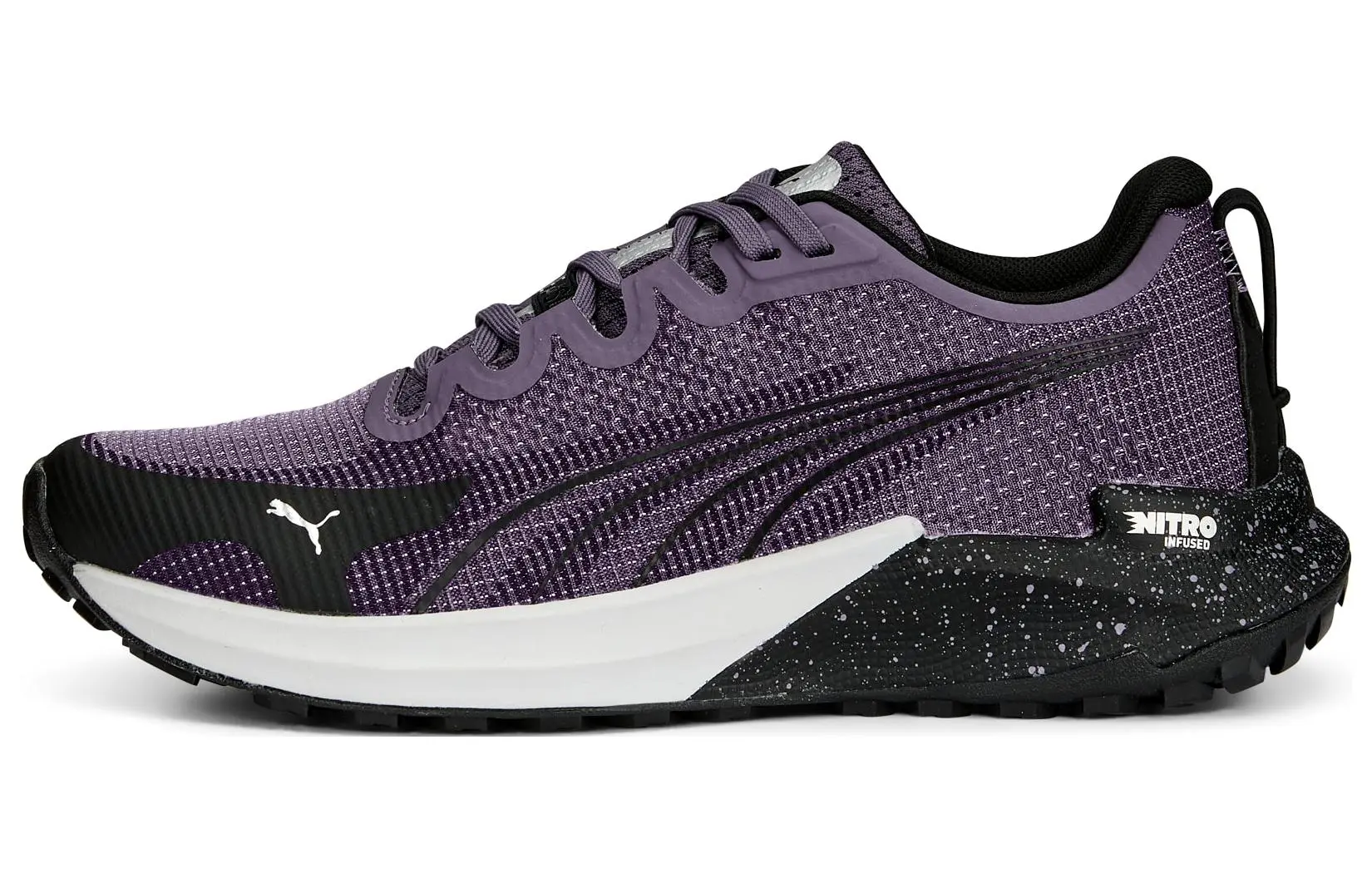 Female Puma Fast-Trac Nitro Running shoes Purple/Black - POIZON