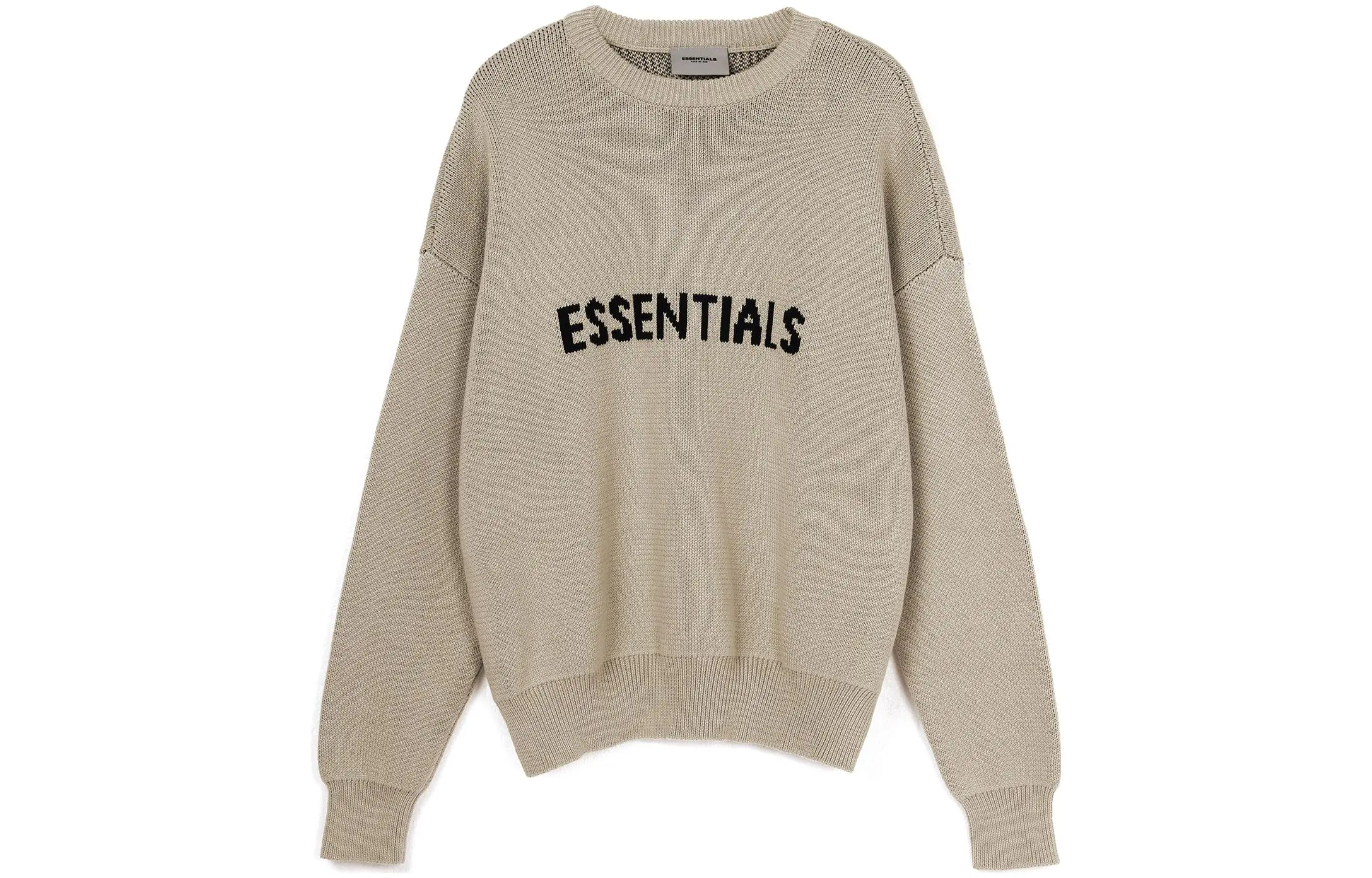 Fear Of God Essentials FW21 Sweater Men Apricot - POIZON