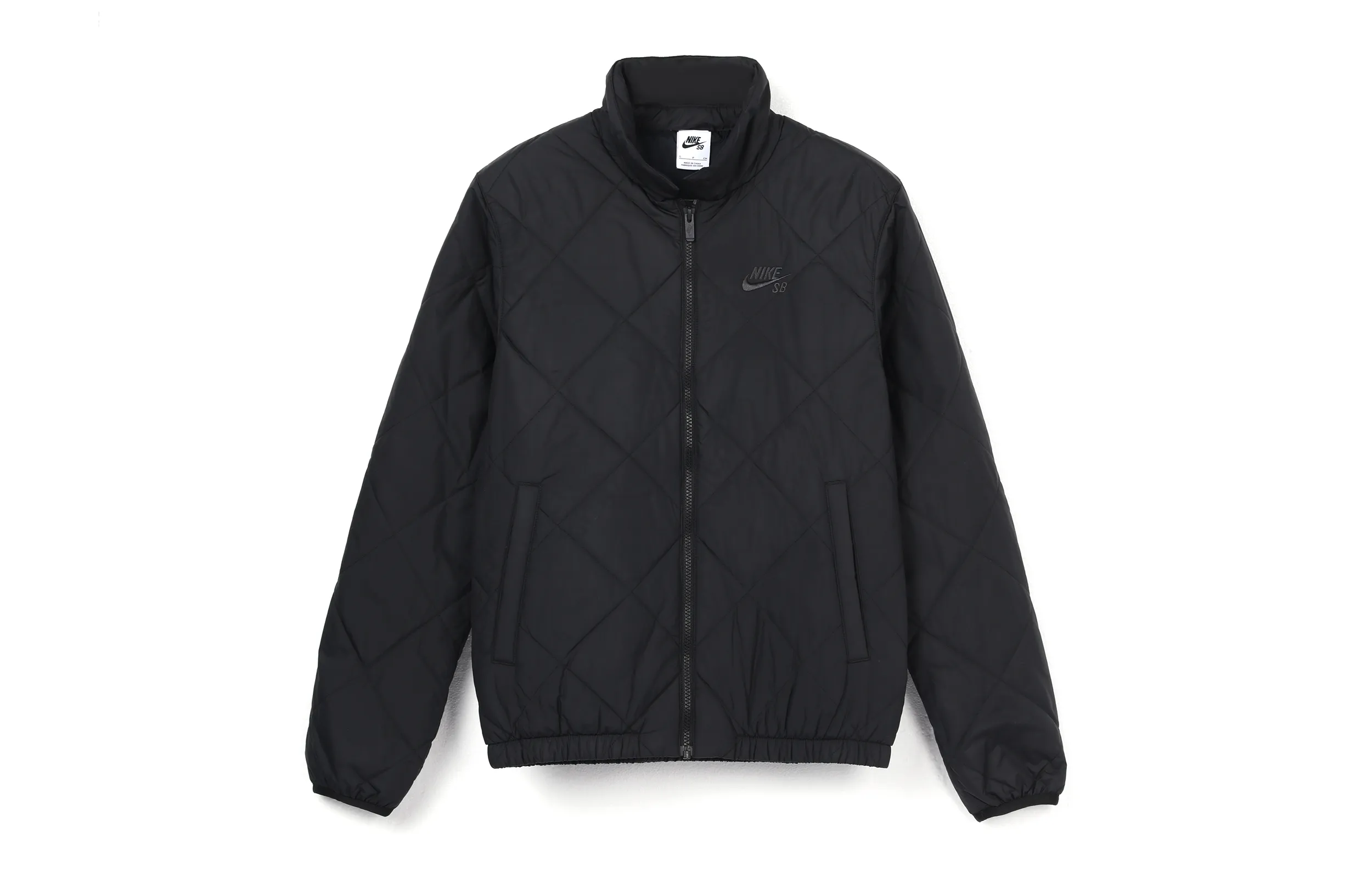 Nike Quilted Jacket Unisex Black - POIZON