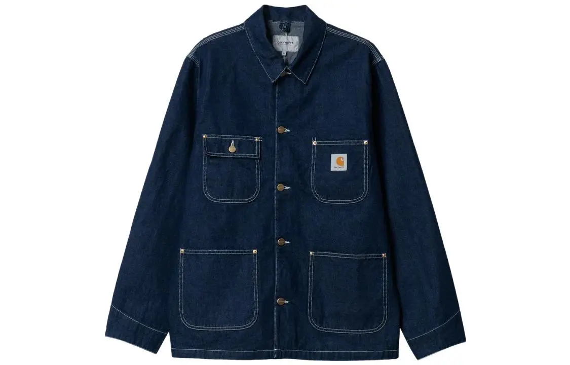 Carhartt WIP Denim Jackets Men Dark Blue - POIZON