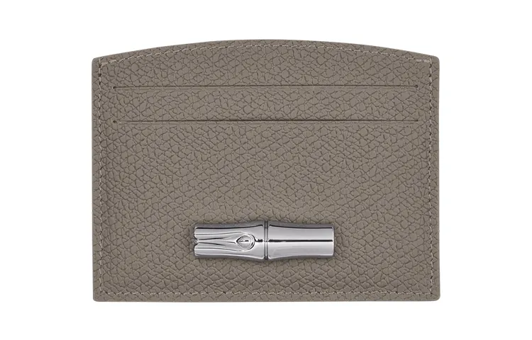 Longchamp Le Roseau Card Holder Cashew Price in India | Culture Circle