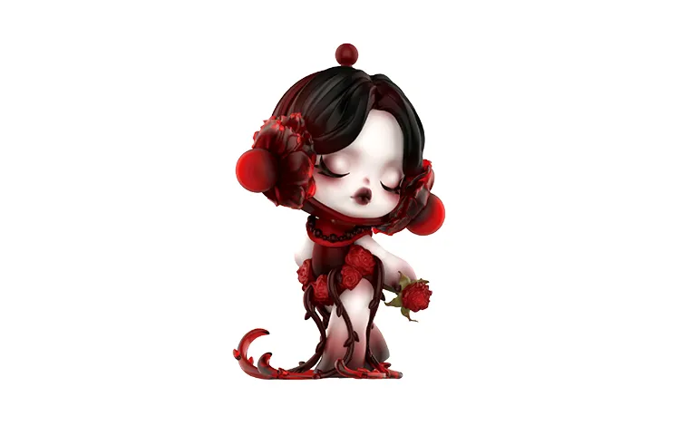 POP MART SKULLPANDA Valentine's Day Limited Edition Figure Hang Tag Box ...