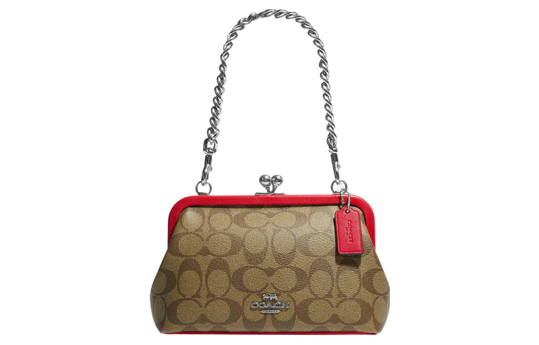 COACH Women's Kisslock Shoulder Bag - POIZON